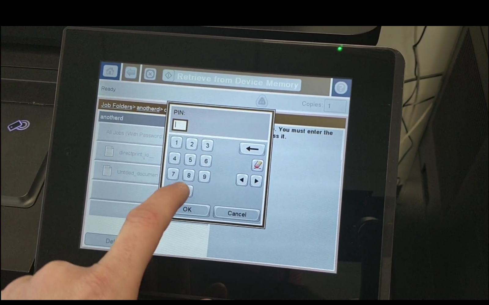 Setting up on-printer secure print with directprint.io – directprint.io